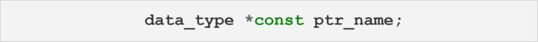 Constant Pointer And Pointer Constant In C Programming 6205